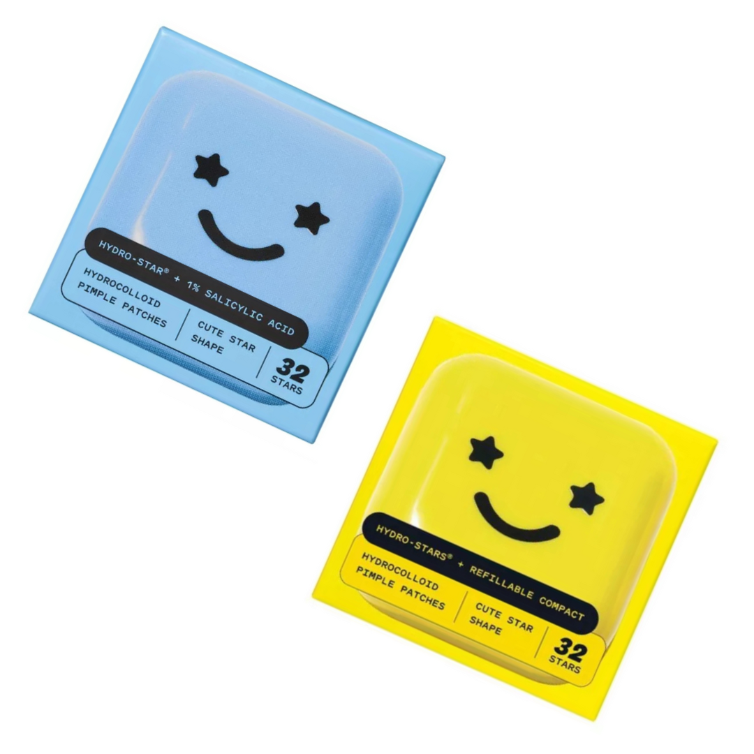 Combo STARFACE Azul / Amarillo 64 Parches – Arella Boutique